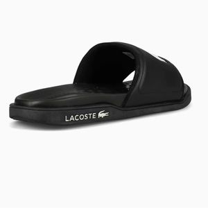 Lacoste | Shoes | Lacoste Mens Croco Dualiste Logo Strap Slides Nwt ...